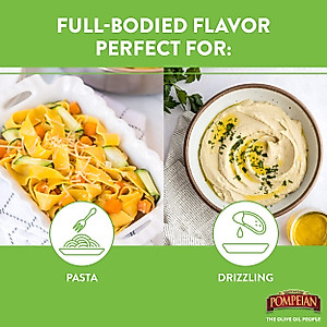 Pompeian USDA Organic Extra Virgin Olive Oil Non-Stick Cooking Spray, Full-Bodied, Perfect for Salads & Pasta, Naturally Gluten Free, Non-Allergenic, Non-GMO, No Propellant, 5 FL. OZ., 3-Pack