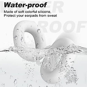 Linsaner Case Compatible for AirPods Max Earpads, Earcup Cover Protector, Silicone Earphone Protective Earpad Cover Accessories for AirPod Max Headphones Ear Pads, White