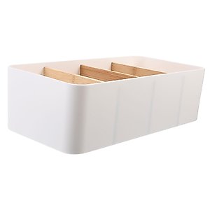 STOBAZA Plastic Storage Bin Small Storage Bin Small Plastic Storage Box Household Lipstick Organizer Key Storage Holder Multi-purpose Box Storage Basket Container Dressing Table Toiletries