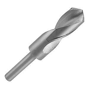 Utoolmart 130mm-155mm Length 1/2 inches High-Speed Steel Metal Twist Drill Bit Shank/Retractor Drill Bit Set Tool Straight Shank Rolling Process 26mm Drill Bit Diameter Milling Process 1 pcs