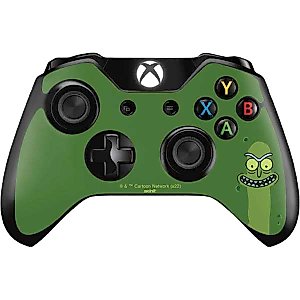 Skinit Decal Gaming Skin Compatible with Xbox One Controller - Officially Licensed Warner Bros Pickle Rick Design