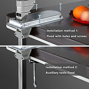 Commercial Can Opener, 18" Old Reliable Manual Can Opener with Plated Steel Base For Cans, Heavy Duty Industrial Can Opener,Screw Down Base, Ergonomic Handle (Manual Can Opener)