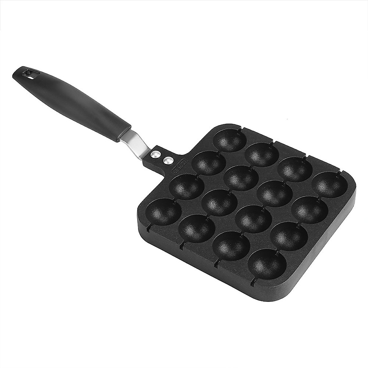 Takoyaki Pan, 16 Holes Takoyaki Pan Home Kitchen 16-Cavity Baking Japanese Octopus Ball Maker Grill Plate Black