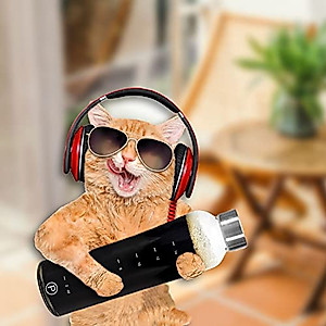 Pratico Kitchen 18 oz.Leak-Proof Clear Glass Bottles, Juicing Containers, Water / Beverage Bottles - 6-Pack