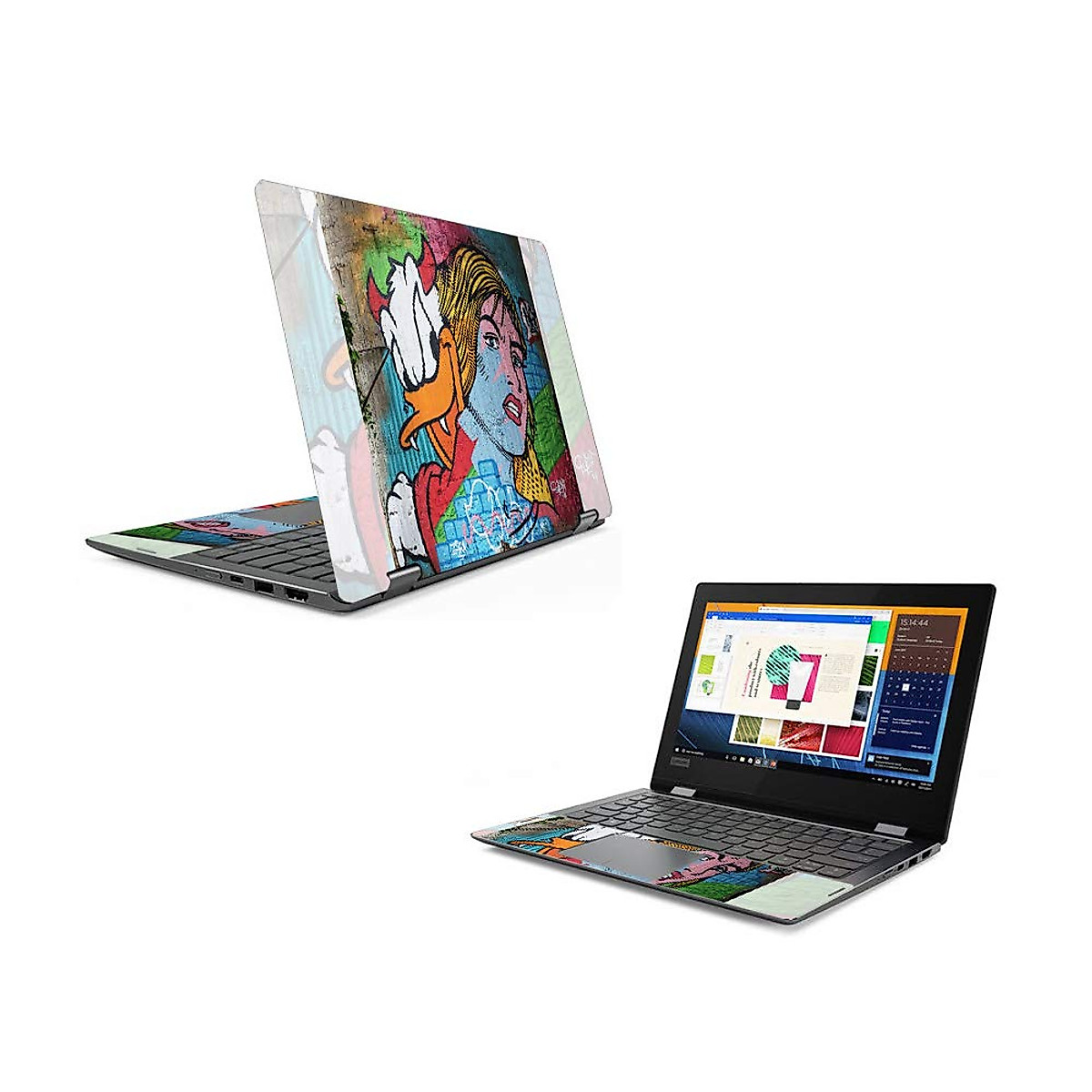 MightySkins Skin Compatible with Lenovo Flex 6 11" (2018) - Devil Duck | Protective, Durable, and Unique Vinyl Decal wrap Cover | Easy to Apply, Remove, and Change Styles | Made in The USA