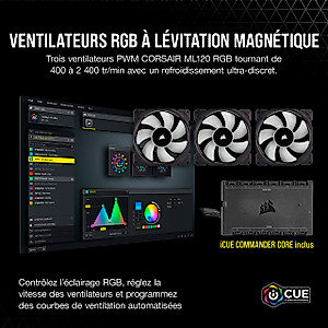 Corsair iCUE H150i Elite Capellix Liquid CPU Cooler, RGB Pump + Fans, 360mm for Radiator