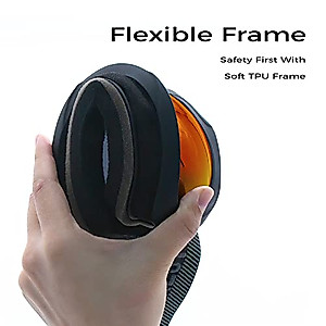 MONKEY FOREST Ski Goggles Snowboard, 100% UV Protection Snowmobile Goggles Men Women for Youth