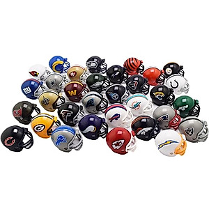 Riddell 32 Piece NFL Helmet Tracker Set - Gumball Size Helmets - All NFL Current Logo's - New 2023 Set