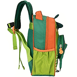 ONGLYP Toddler Backpack for Girls and Boys Ages 2-5,Waterproof Preschool Backpack for Kids,Cute Children Kindergarten Bookbag (Dinosaur, Toddler Backpack(Ages 2-5))