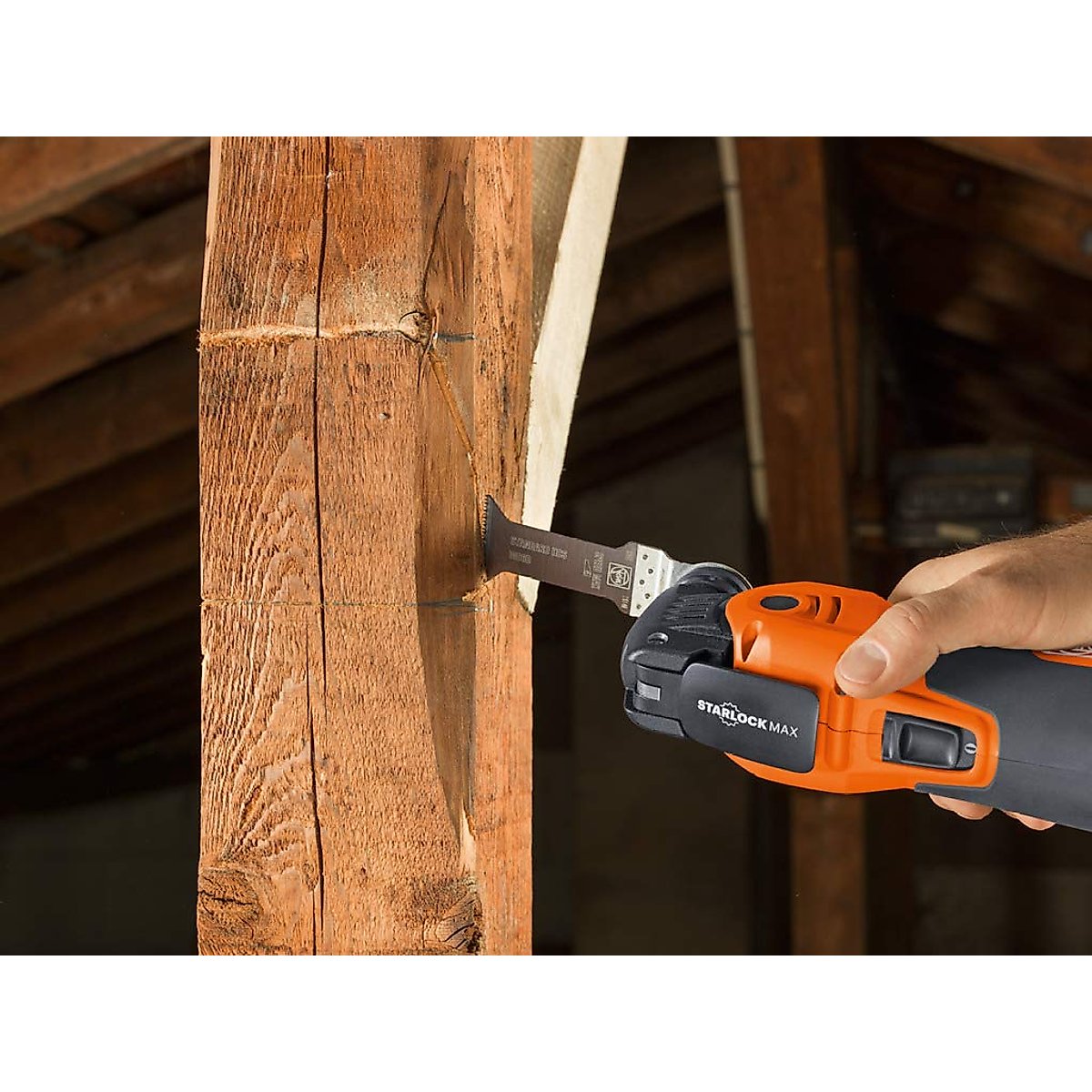 Fein Multimaster Tool AMM 700 Max Top Oscillating Kit - 18V Battery-Powered Cordless Multi Tool for Interior Work and Renovation - Includes 60 Accessories with Case - 71293461090