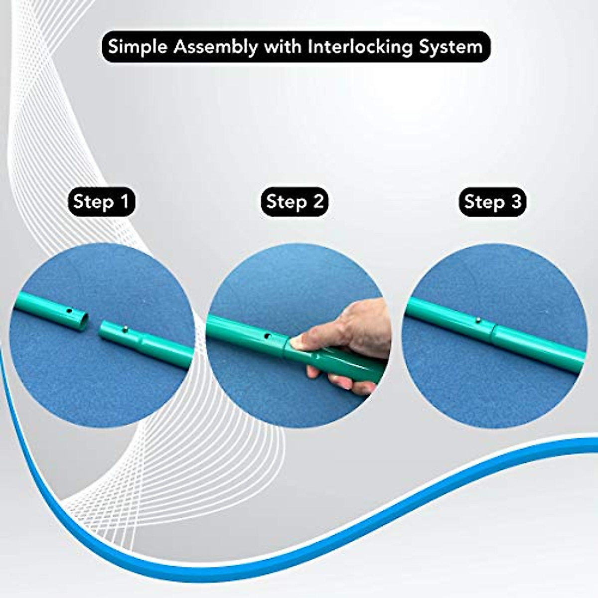 Falconz Regulation Size Pickleball Net for Outdoor and Indoor - Portable 22 Feet Long Net with Steel Frame and PE Netting - Carry Bag Included