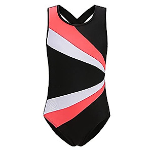 Happy Cherry Girls Gymnastics Leotard Sparkle Gradient Leotards for Kids