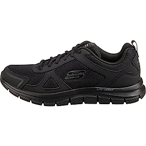 Skechers Men's Track Scloric Oxford, Black, 14 Wide