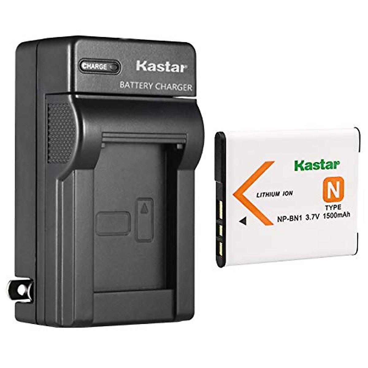 Kastar NP-BN1 Battery + AC Wall Charger Replacement for Sony DSC-W800 DSC-W830 DSC-WX100 DSC-WX150 DSC-WX200 DSC-WX220 DSC-WX30 DSC-WX5 DSC-WX50 DSC-WX60 DSC-WX7 DSC-WX70 DSC-WX80 DSC-WX9