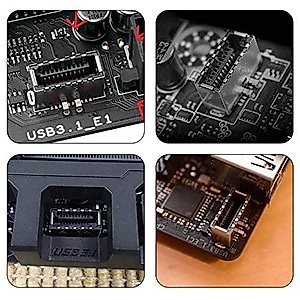 EZDIY-FAB USB 3.1 Front Panel Header to USB-C Type-C Female Extension Cable-15inch -45cm (Speed up to 10 Gbps)