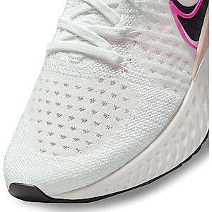 Nike Womens React Infinity Run FK 2 Running Trainers DJ5396 Sneakers Shoes (UK 6 US 8.5 EU 40, White Black sail Pink Blast 100)