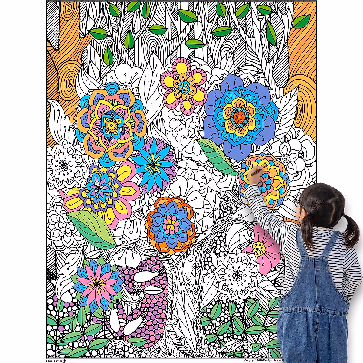 Giant Coloring Poster for Kids & Adults - Unleash Creativity