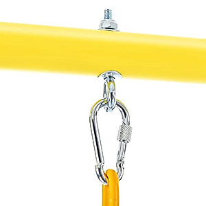 CIATRE 2 in 1 Outdoor Toddler Swing Set for Backyard, Playground Swing Sets with Climbing Ladder, Swing and Climbing Playset for Kids