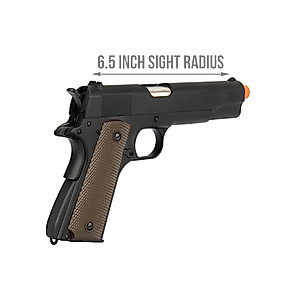 Army Armament Full Steel 1911 Gas Blowback Airsoft Pistol w/Silver Barrel -R31