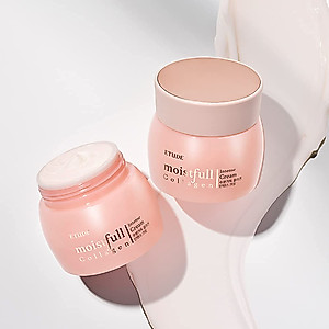 ETUDE Moistfull Collagen Intense Cream (75ml) | Intense Hydrating Super Collagen Skin Care Cream | Korean Facial Moisturizing Cream with Low-molecular Peptides included for All Skin Type