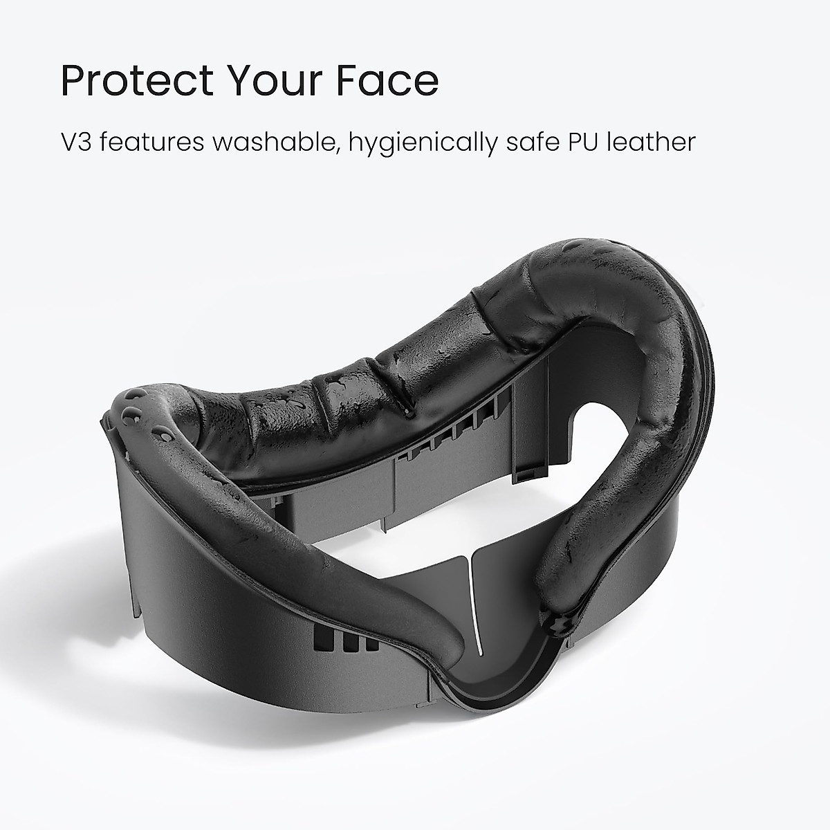 KIWI design V3 Facial Interface, Face Pad Compatible with Meta Quest 3 Accessories, NOT Compatible with Meta Quest 3S
