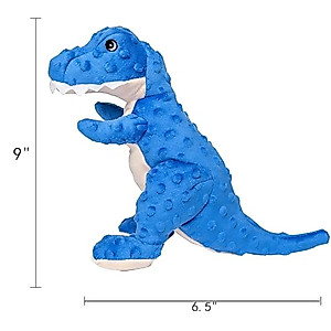 DODODOLA Stuffed Dog Toys Durable Plush Dog Toy with Crinkle Paper Cute Dinosaur Squeaky Dog Toys Dog Chew Toys for Medium Large Breed