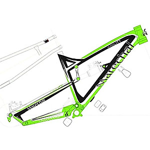 SwishTi Marechal Sollers Mountain Bicycle Bike Frame for All Mountain/Enduro/Free Ride use w/Rockshox Shock in 26"/27.5" (Green, 27.5")