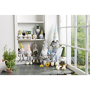 Mud Pie Garden Deluxe Dangle Gnome, 23" x 7", Medium