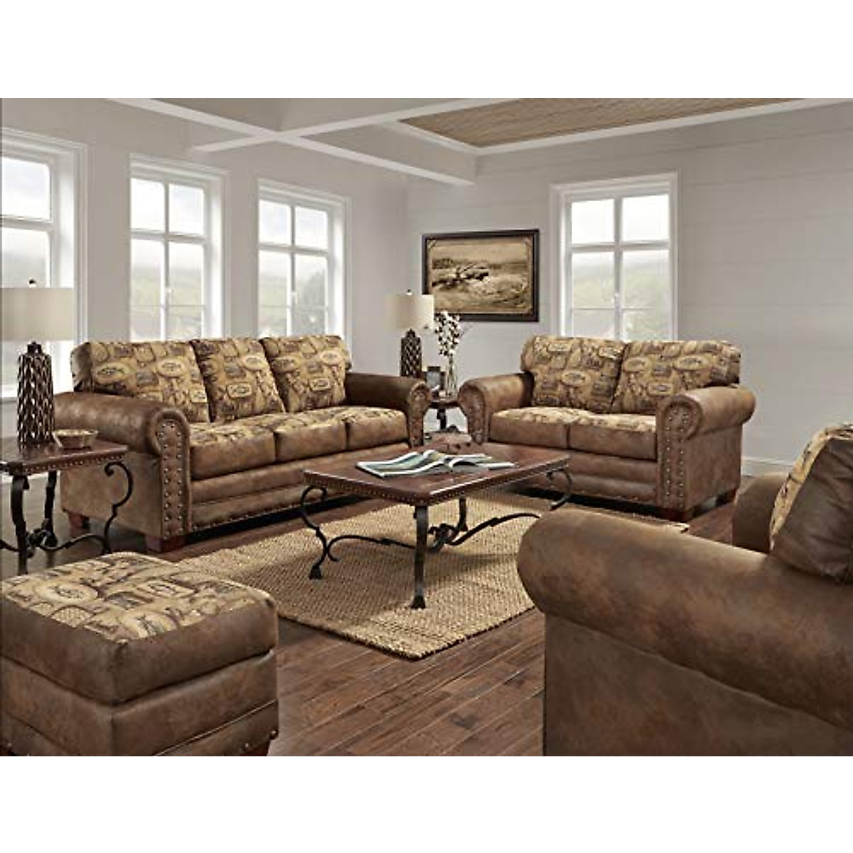 American Furniture Classics Model River Bend loveseat, Brown