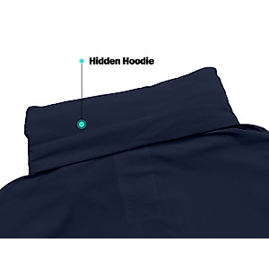 Little Donkey Andy Men's UPF 50+ Jacket Sun Protection Breathable, Quick-Dry Summer Shirts Lightweight Packable for Running Hiking (Outer Space M)