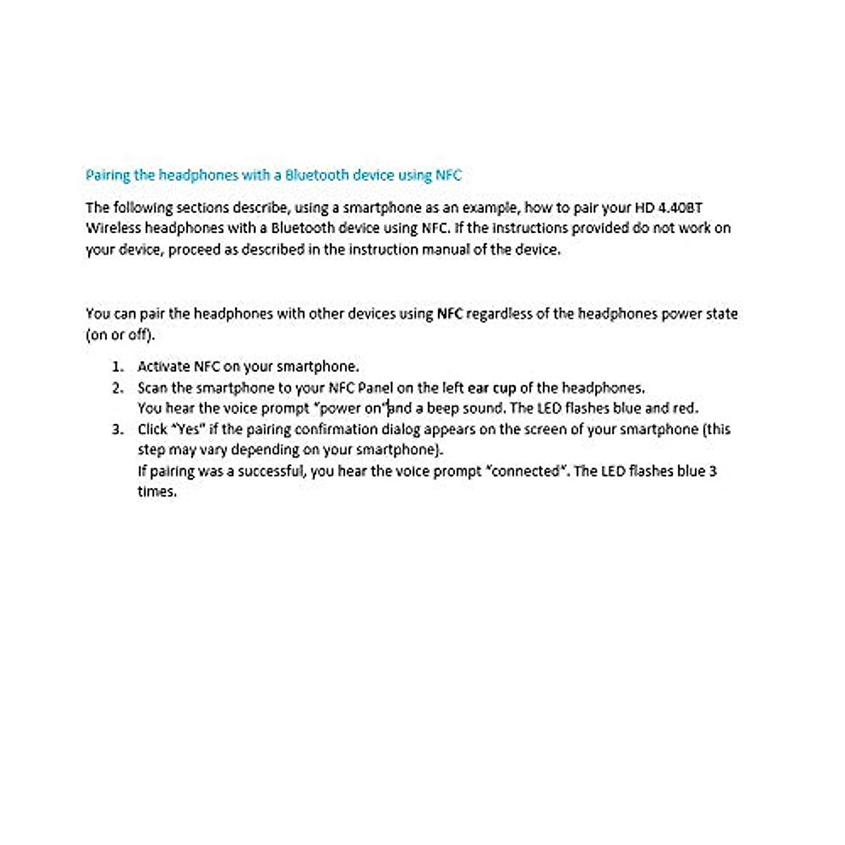 SENNHEISER HD 4.40 Around Ear Bluetooth Wireless Headphones - Black