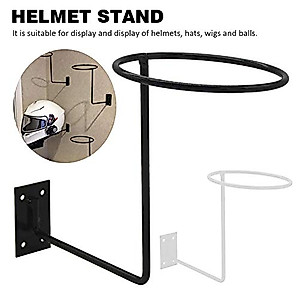 YOTHG Display Rack Storage Holder Wig Hook Hanger Multifuctional Wall Mount Hat Black Durable Ball Screws Thickened Base(Black)