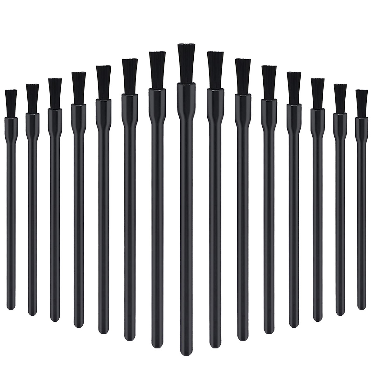 100 Pcs Disposable Lip Brushes Lip Wand Disposable Nail Brushes Makeup Brushes Lip Gloss Brushes Disposable Black Multifunctional Brushes Gift for Making Up Painting and Cookie Tool for Women Girls