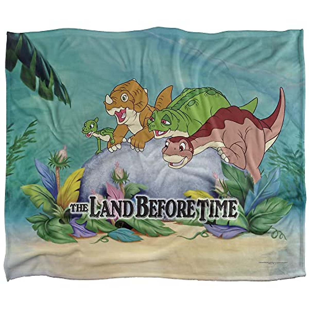 Land Before Time Littlefoot and Friends Officially Licensed Silky Touch Super Soft Throw Blanket 50" x 60"