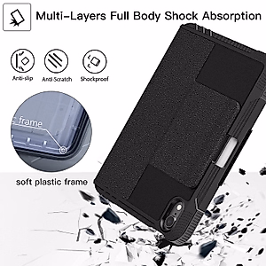 ZtotopCases for New iPad Mini 7 (A17 Pro) 2024 Case 8.3 Inch, Full Body Protective Cover with Pencil Holder and Auto Wake & Sleep Function for iPad Mini 7th/6th Generation, Black