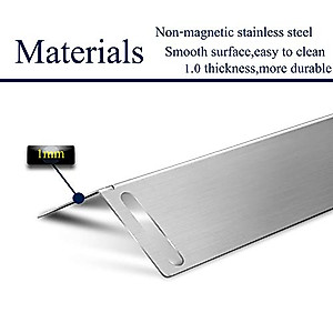 Folocy 16 1/2 Inch Grill Heat Plates Shield Burner Covers BBQ Gas Grill Replacement Parts, Heat Tent for Charbroil 463211513, 463211514, 463211512, BBQ Grillware GGPL-2100, GGPL2100, Smoke Canyon