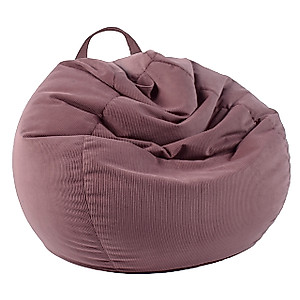 LPMOERA Stuffed Animal Storage Bean Bag Chair Cover (No Filler) For Kids and Adults.Pets Dogs/Cats Lazy Beds.Soft Premium Corduroy Stuffable Bean Bag For Organizing Children Plush Toys or Memory Foam