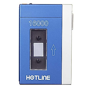 New Wave Toys Replitronics Hotline 16000 mAh Portable Power Bank and 10W Fast Wireless Charger, Metallic Blue, Retro Vintage USB C up to 3 Devices