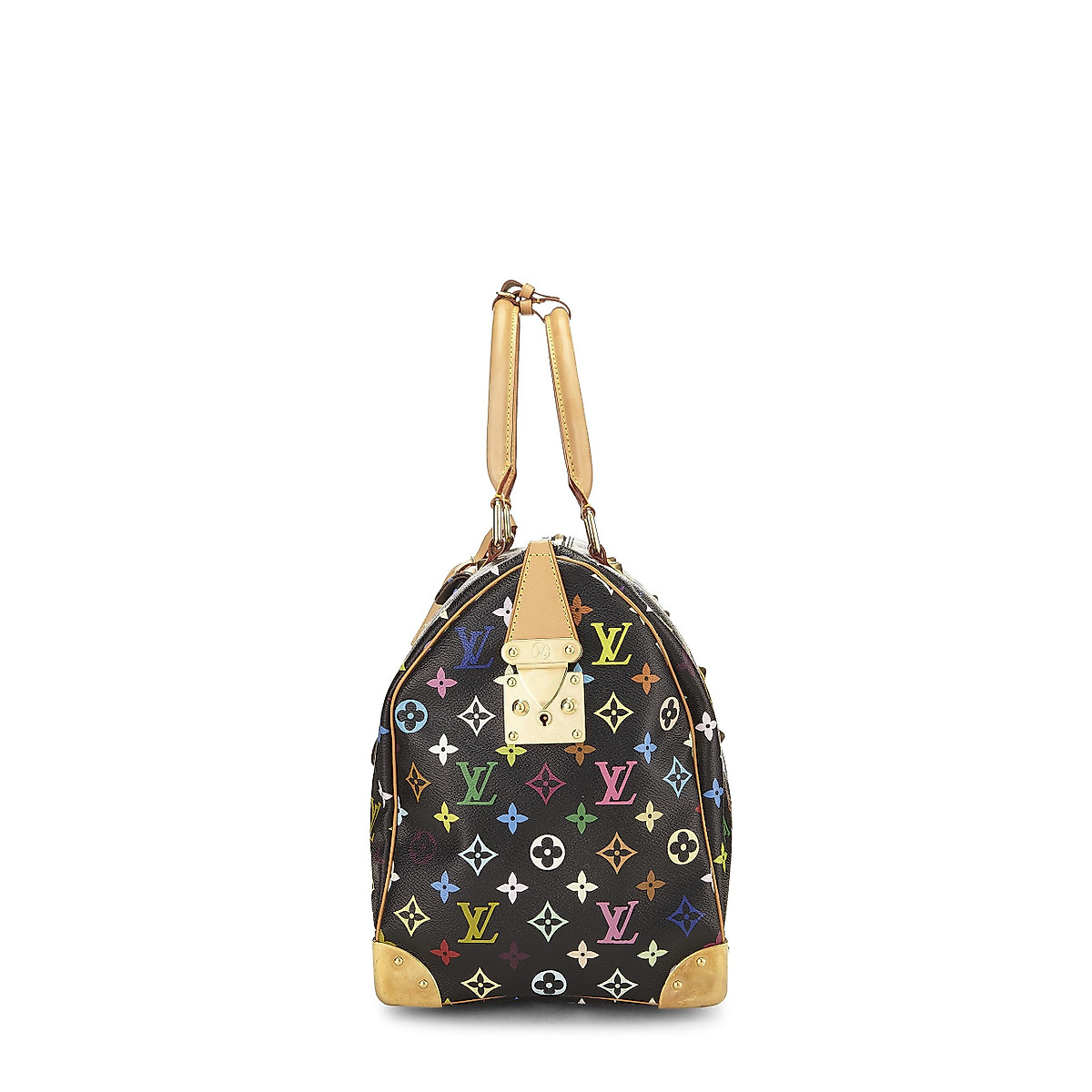 Louis Vuitton, Pre-Loved Takashi Murakami x Louis Vuitton Black Monogram Multicolore Keepall 45, Black