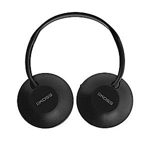Koss KPH7 Wireless Bluetooth On-Ear Headphones, On-Board Controls with Microphone, Lightweight Portable Fold Flat Design for Compact Storage, Black