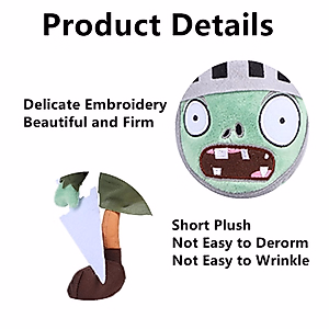 JHESAO 12" PVZ Plants and Knight Zombies Plush Toys Normal Zombies PVZ Plushies 1 2 Stuffed Soft Doll Knight Zombie New