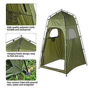 Portable Outdoor Shower Tent, Up Shower Tent for Cam Beach Toilet Changing Room for Waterproof Shower Tent