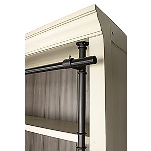 Martin Furniture Fully Assembled 8' Tall Bookcase, Aged Chateau White