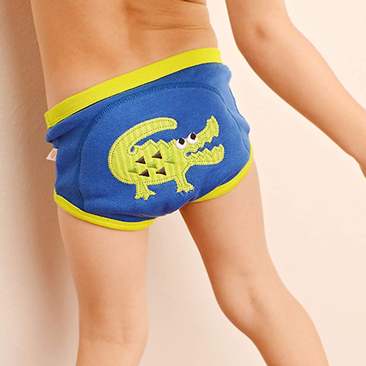 ZOOCCHINI 100% Organic Cotton Potty Training Pant Sets – Boys Ocean Friends, 3-Piece Set, 3-4 Years, Extra Absorbent, Girls and Boys Underwear for Toddlers