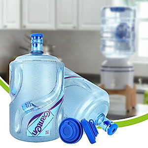 QTLCOHD 8 Pack 5 Gallon Water Jug Cap Reusable 5 Gal Water Jug Caps Silicone Water Bottle Caps Water Jug Cover Replacement No Spill for 55mm Standard/Screw/Crown Bottle Water Dispenser Caps