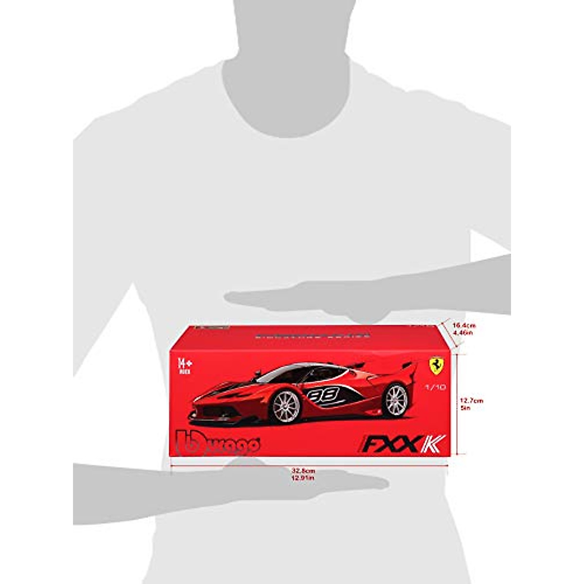 Bburago 18-16907RD Signature 1/18 Scale Diecast - 18-16907 Ferrari FXX K Supercar Red, Multicolor