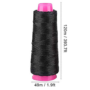 110m Outdoor Bow String, Polyester Bowstring Recurve Bow Material Thread String for Bows Archery Accessory(Black)