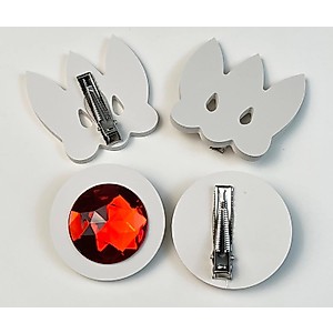 SanCak 6pcs Moon Hair Accessories Clips Headband Tiara with Necklace Headwear Cosplay Costome Props