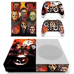Vanknight Xbox One S Console Controllers Skin Vinyl Sticker Wrap Decals Cover Ken for Xbox One S Console Controllers Horror