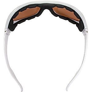 Hurricane Eyewear Category-5 White Jet Ski Sunglasses Driving Mirror Lens